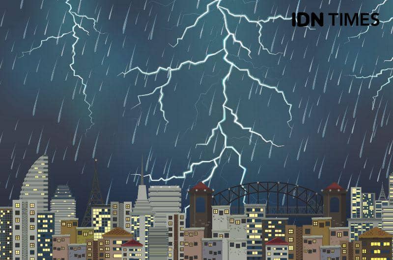 Waspada, BMKG Prakirakan Hujan dan Angin Kencang di Sumsel | IDN Times ...
