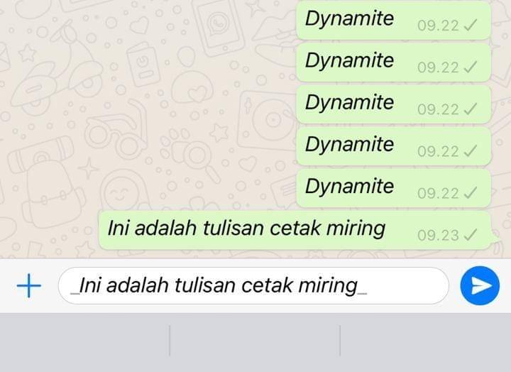 5 Cara Membuat Tulisan Unik di WA, Bold hingga Italic | IDN Times