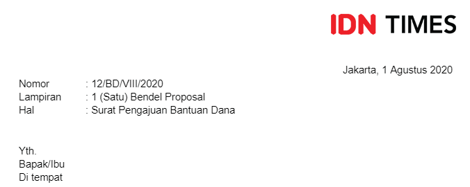 10 Contoh Surat Pengantar Beserta Formatnya, Simak yuk! | IDN Times