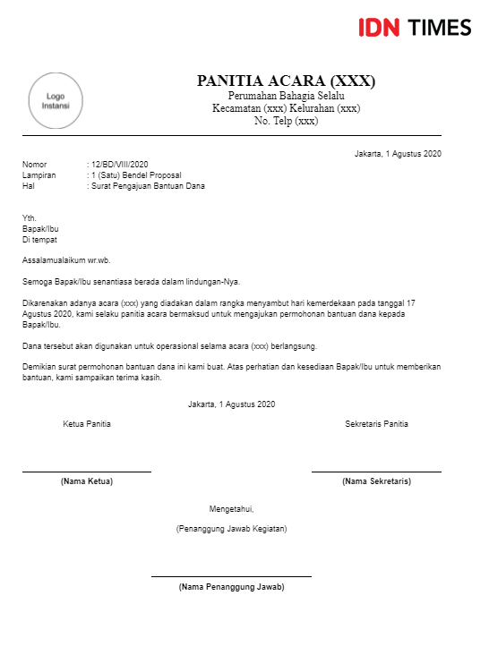 10 Contoh Surat Pengantar Beserta Formatnya, Simak yuk! | IDN Times