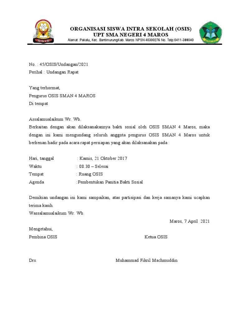 9 Contoh Surat Undangan Resmi dan Kegiatan Sosial, Lengkap! | IDN Times