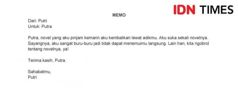 Memo: Pengertian, Fungsi, Struktur, dan Cara Membuatnya | IDN Times