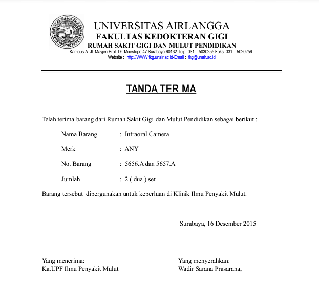 5 Contoh Surat Tanda Terima Barang dan Dokumen | IDN Times