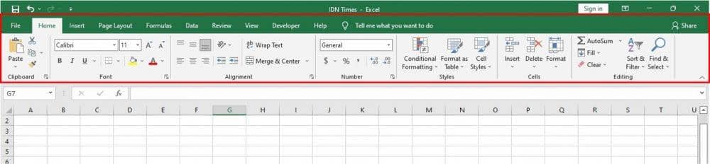 Apa Itu Ribbon? Ini Fungsi dan Cara Penggunaan di Excel | IDN Times
