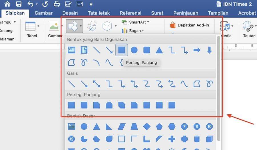 3 Cara Membuat Kotak di Word, Lengkap dengan Pengaturannya | IDN Times