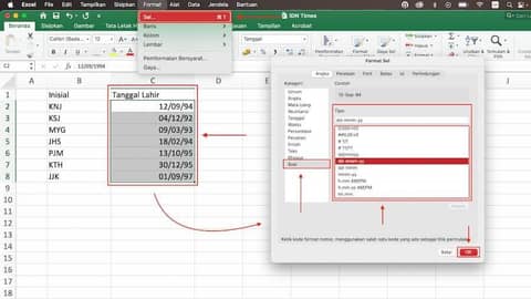 3 Cara Mengubah Format Tanggal di Excel, Pakai Template | IDN Times
