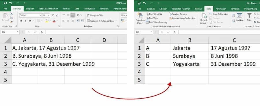 3 Cara Merapikan Tabel di Excel, Bisa Otomatis Tanpa Rumus | IDN Times