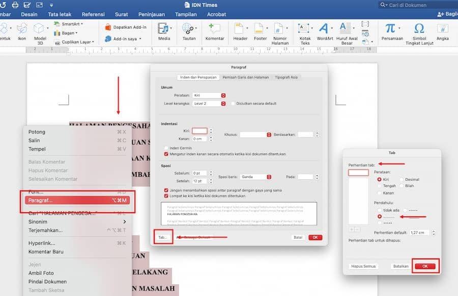 Cara Membuat Daftar Isi Manual di Word buat Skripsi | IDN Times