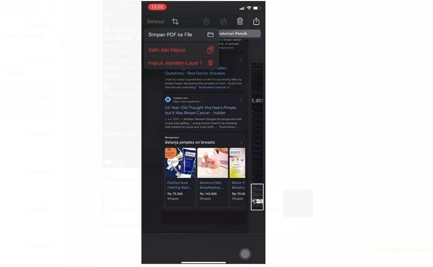 Cara SS Panjang di iPhone, Hanya Pakai Fitur Bawaan | IDN Times