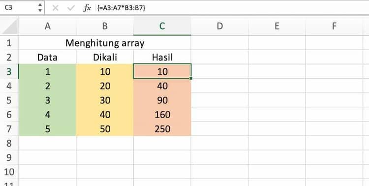 Rumus Array di Excel: Fungsi dan Cara Menggunakannya | IDN Times