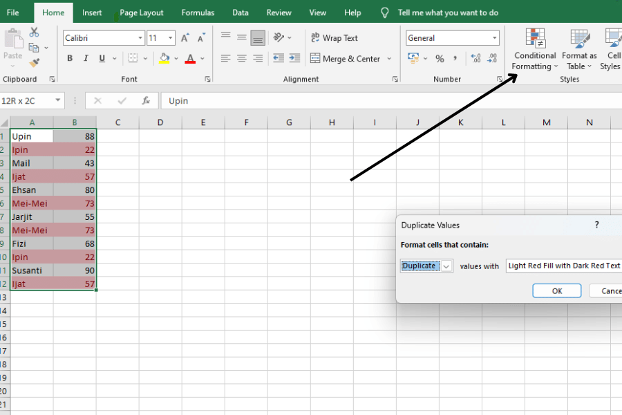 Cara Menemukan Data Duplikat di Excel dengan Mudah | IDN Times