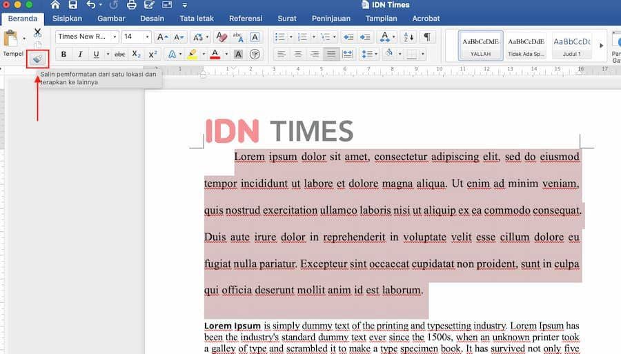 2 Cara Merapikan Paragraf di Word dari Format yang Sudah Ada | IDN Times