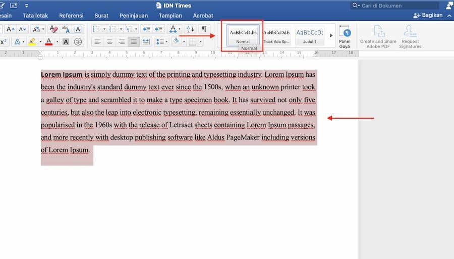 2 Cara Merapikan Paragraf di Word dari Format yang Sudah Ada | IDN Times