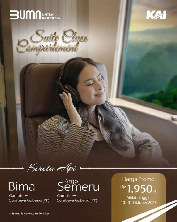 Jadwal, Fasilitas, dan Harga Kereta Suite Class Compartment | IDN Times