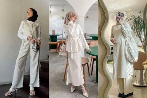 10 Ide Setelan Putih untuk Gaya Kantor Hijab, Chic Elegan! | IDN Times