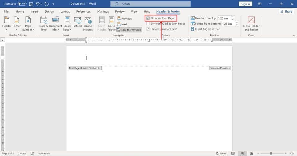 3 Cara Menghilangkan Header di Word, Bisa Satu Halaman Saja | IDN Times