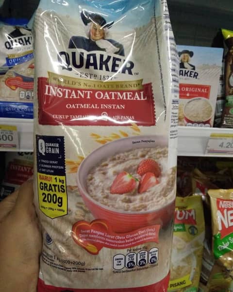 Perbedaan Quaker Oat Merah dan Biru | IDN Times