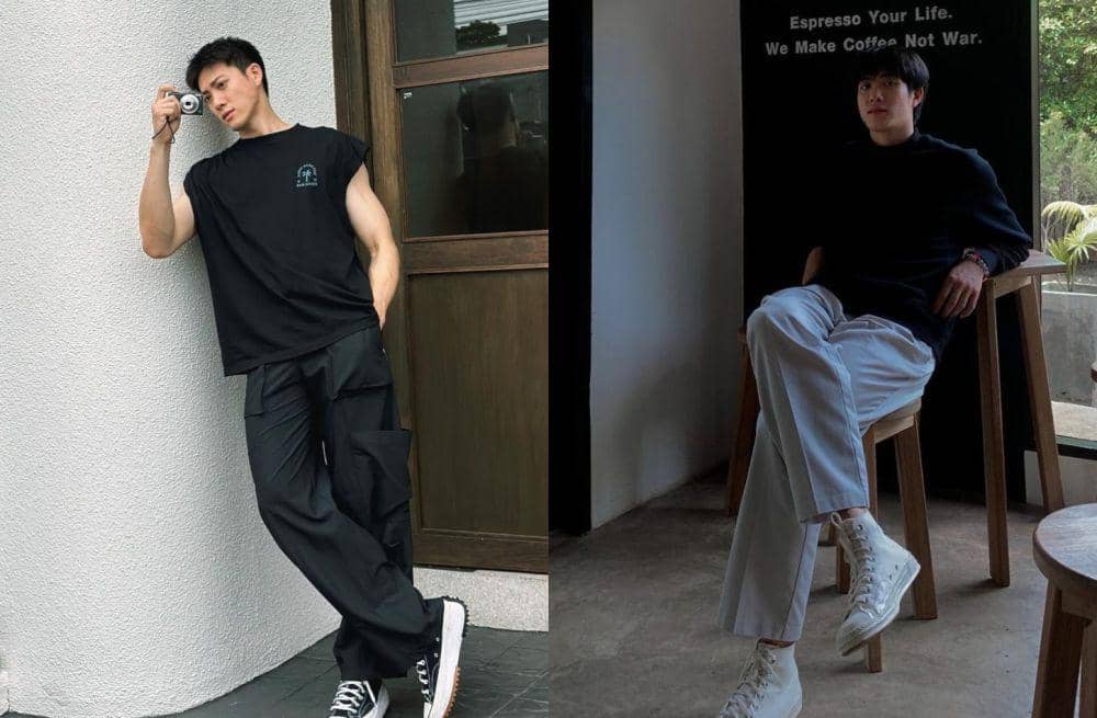 Rekomendasi OOTD Cowok Mamba ala Thor Thinnaphan, Misterius | IDN Times