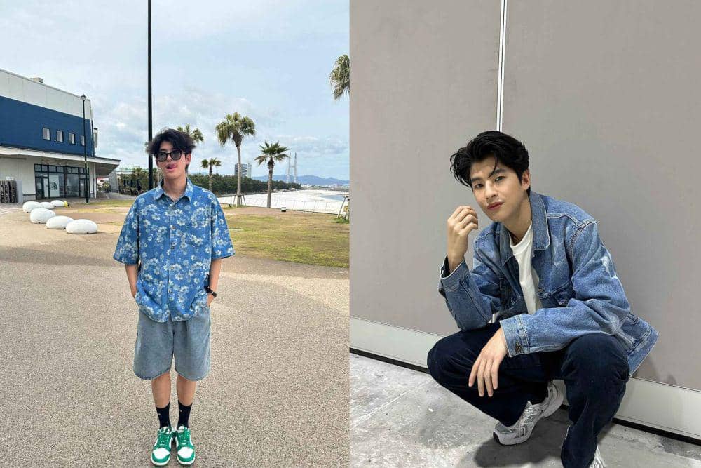 7 Inspirasi Outfit Nuansa Biru ala Aktor Mark Pakin Charming | IDN Times Jateng