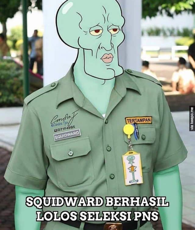 7 Meme Squidward Ganteng, Operasi Plastik atau Perawatan? | IDN Times