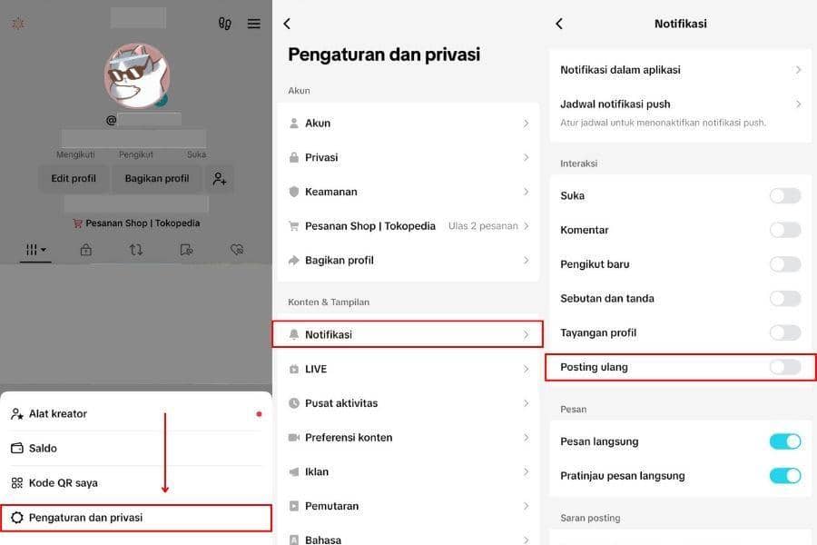 Cara Menghapus Postingan Ulang di TikTok, Batal Repost! | IDN Times