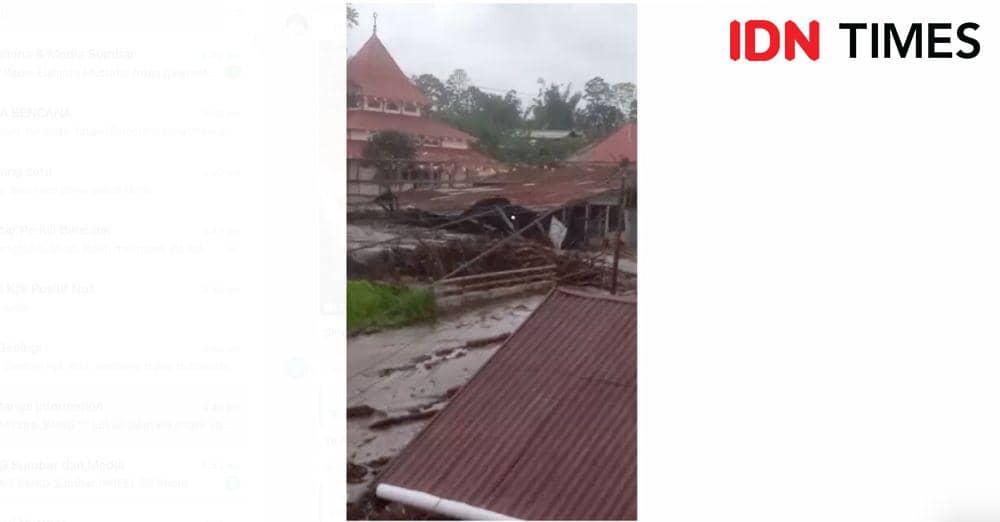 Banjir Lahar Gunung Marapi Hantam Permukiman Warga di Agam | IDN Times Sumsel