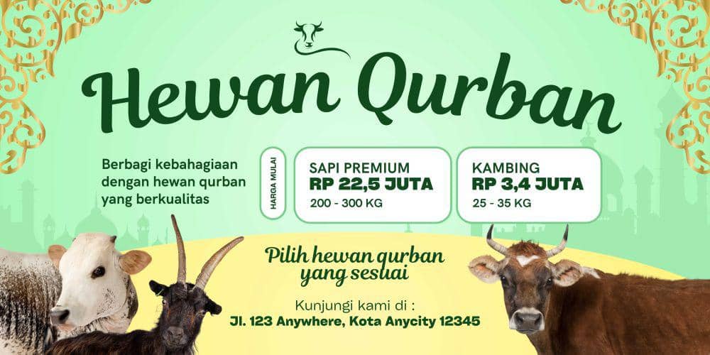 7 Contoh Spanduk Jual Hewan Qurban, Copywriting Menarik! | IDN Times
