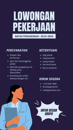 9 Template Poster Lowongan Pekerjaan Gratis, Simpel! | IDN Times