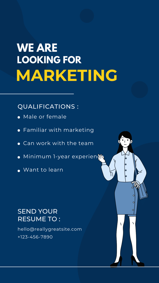 9 Template Poster Lowongan Pekerjaan Gratis, Simpel! | IDN Times