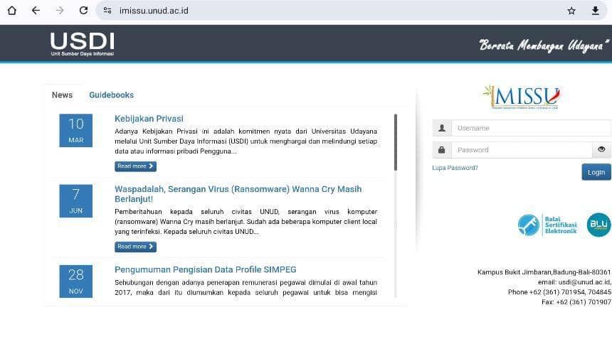 Mahasiswa Unud Sulit Akses Laman Imissu Pascakebakaran | IDN Times Bali
