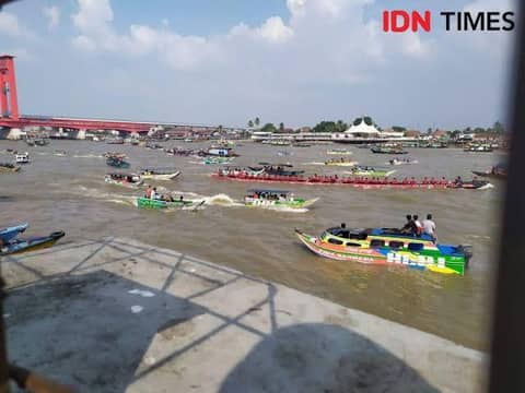 3 Fakta Perahu Bidar Palembang, Festival Tahun Ini 15-17 Agustus | IDN ...