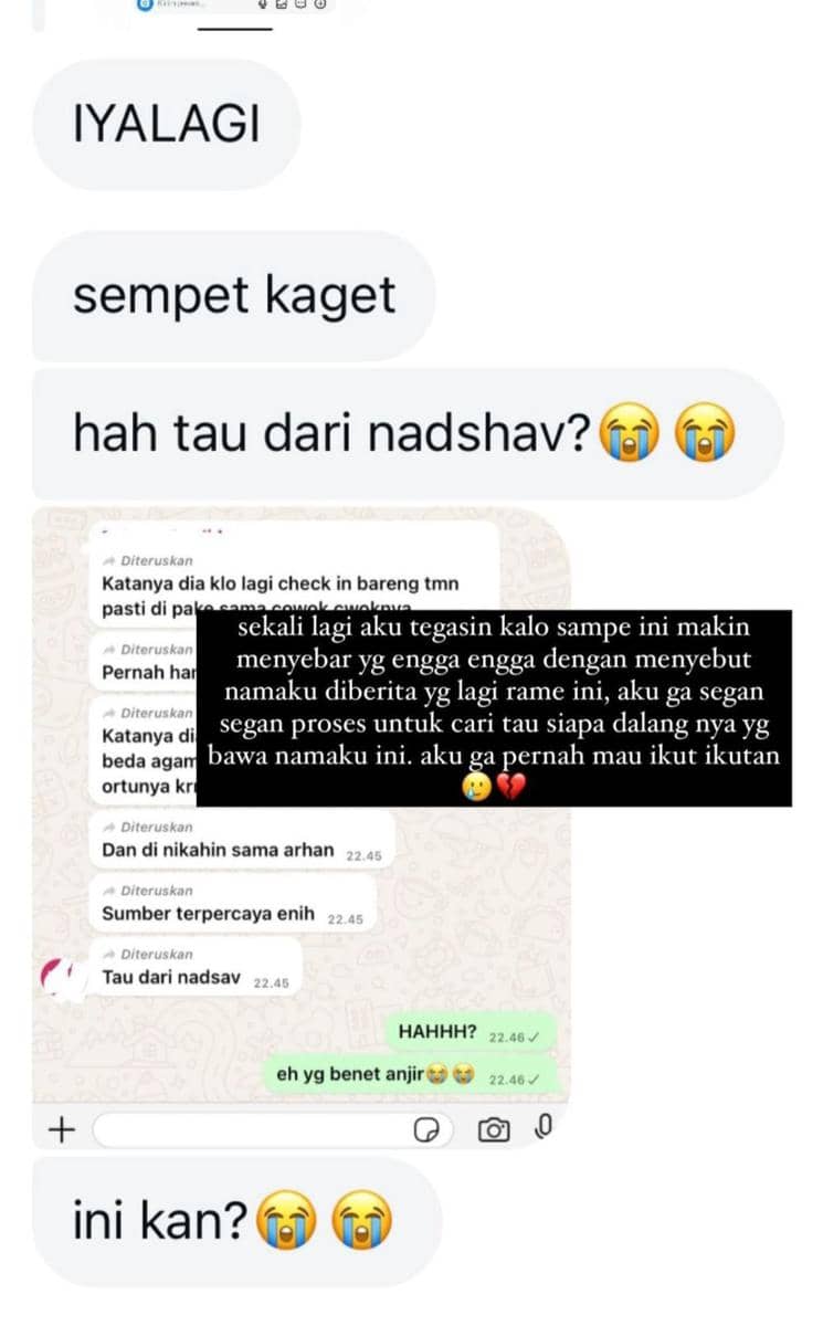 Nadya Shavira Temui Pemilik Akun yang Memfitnahnya di X | IDN Times