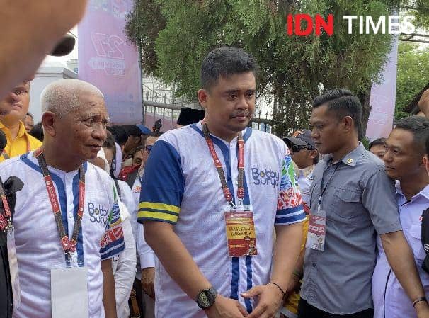 Bobby dan Surya Tiba di Kantor KPU Sumut | IDN Times Sumut