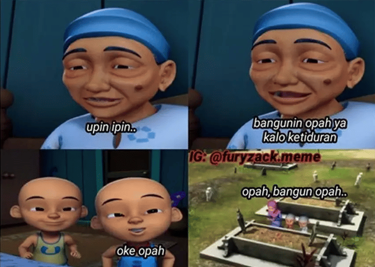 10 Meme Lucu Opah Upin Ipin Paling Nyeleneh dan Bikin Ngakak | Duniaku.com