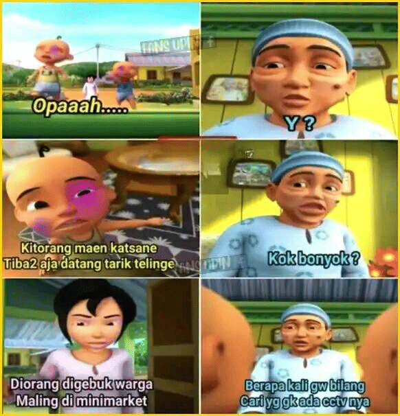 10 Meme Lucu Opah Upin Ipin Paling Nyeleneh dan Bikin Ngakak | Duniaku.com