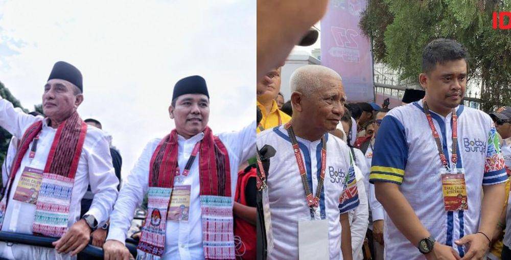 KPU Tetapkan 2 Paslon Pilkada Sumut Bobby-Surya Vs Edy-Hasan | IDN ...
