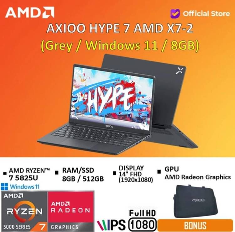 Axioo Hype 7 AMD X7-2 Resmi Rilis, Laptop Ngebut Rp6 Jutaan | IDN Times