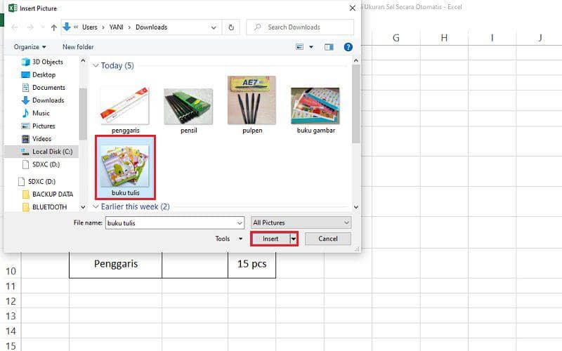 Cara Insert Gambar Excel Sesuai Ukuran Sel Secara Otomatis | IDN Times