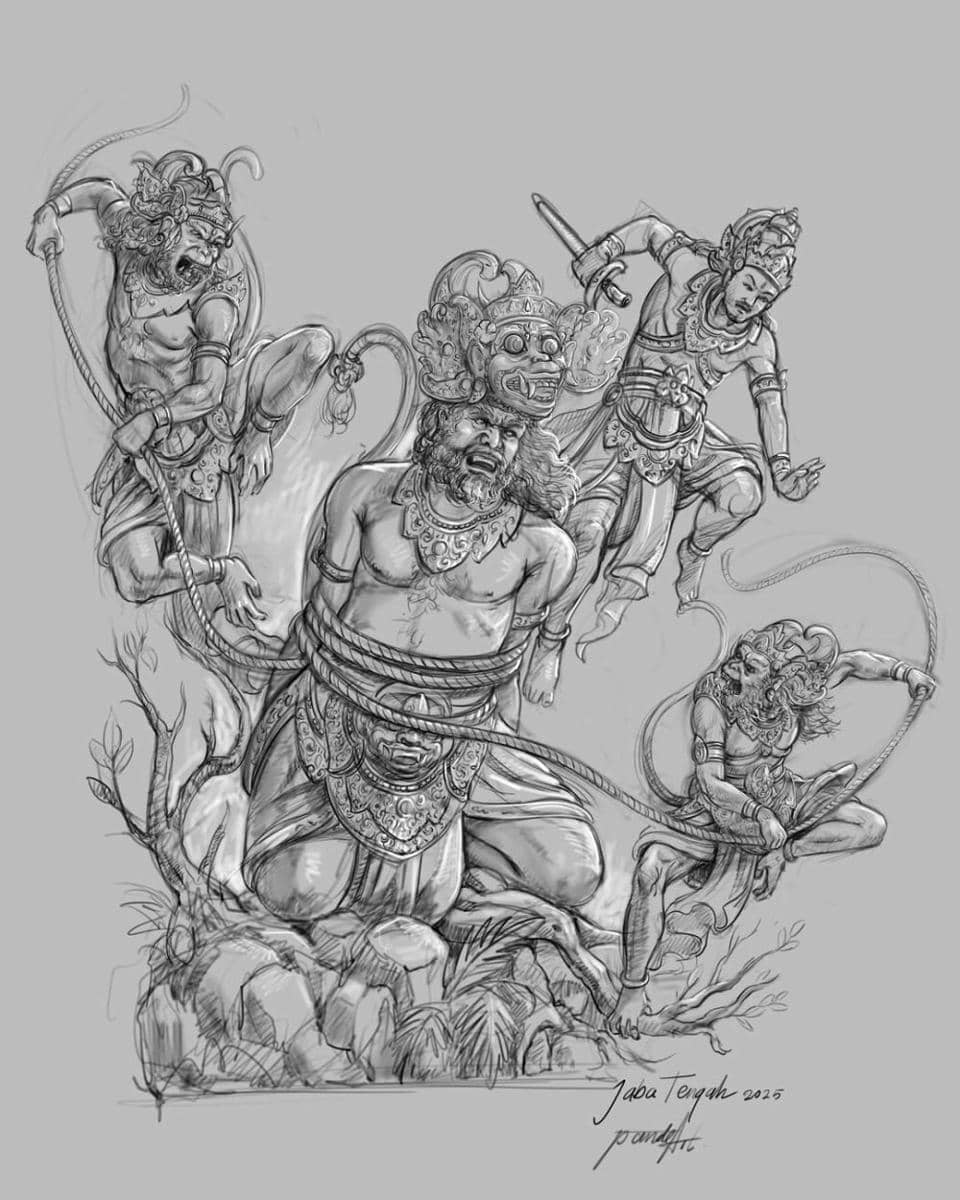 10 Potret Sketsa Ogoh-Ogoh Bali 2025, Sambut Nyepi | IDN Times Bali