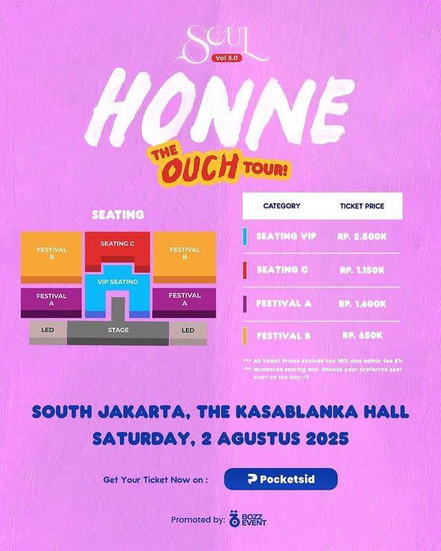 Harga Tiket Konser HONNE di Jakarta dan Cara Belinya | IDN Times