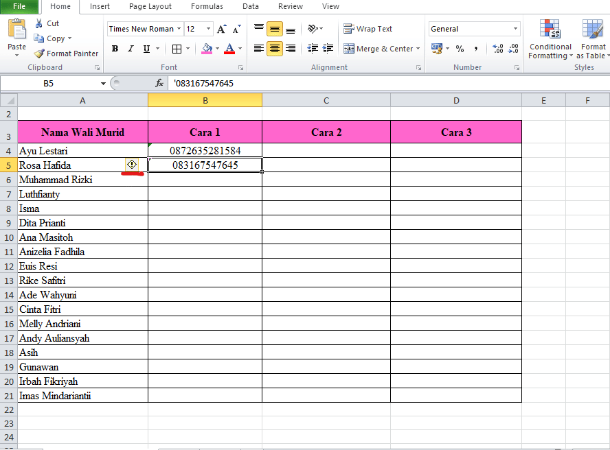 3 Cara Menambahkan Awalan Angka 0 di Excel, No Ribet! | IDN Times