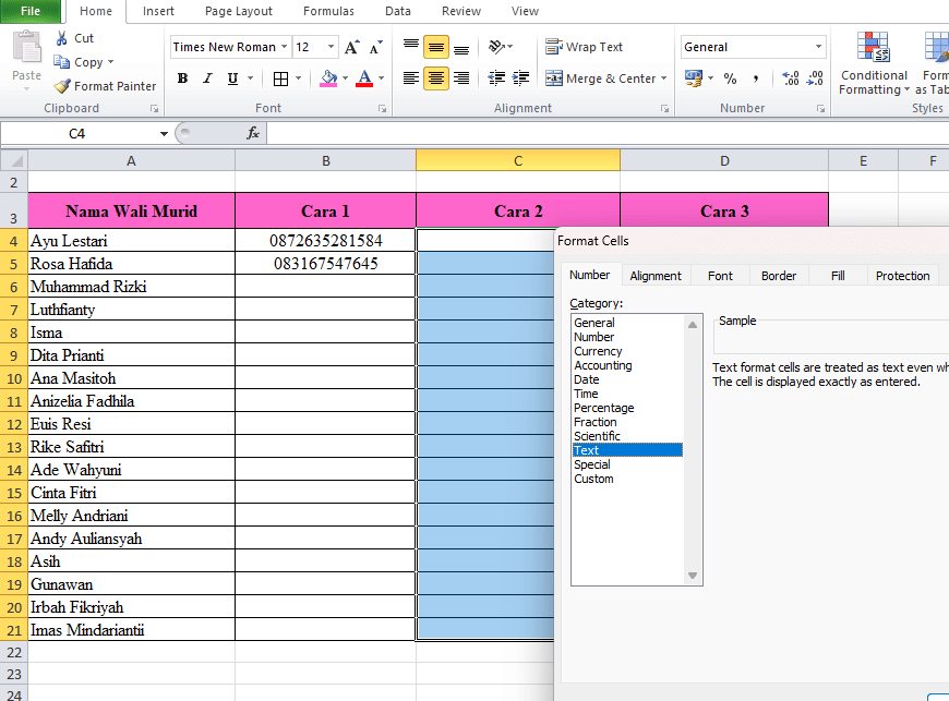 3 Cara Menambahkan Awalan Angka 0 di Excel, No Ribet! | IDN Times