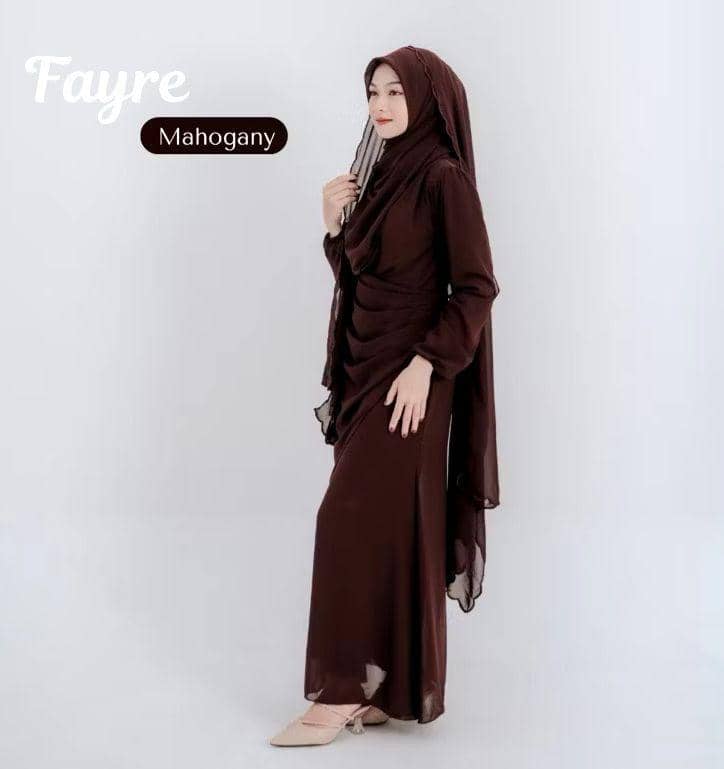 7 Inspirasi Dress Warna Cokelat Mahogany, Tren Lebaran 2025 | IDN Times
