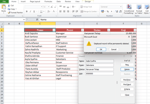 Cara Cepat Membuat Form Input Data di Excel | IDN Times