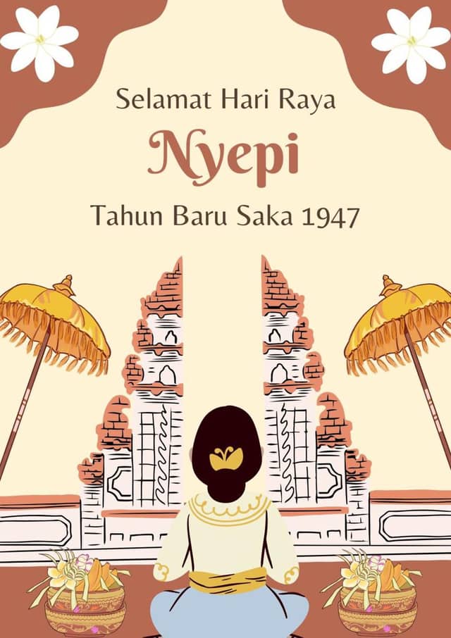 8 Ide Poster Hari Raya Nyepi 2025, Desain Unik dan Kreatif! | IDN Times