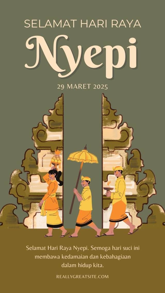 8 Ide Poster Hari Raya Nyepi 2025, Desain Unik dan Kreatif! | IDN Times