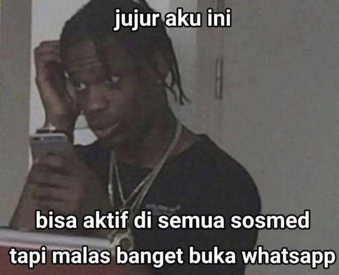 7 Meme Malas Buka WA, Gak Ada Energi buat Balas Chat! | IDN Times