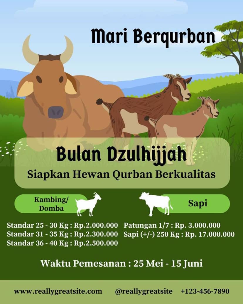 50 Poster Qurban 2025 Lengkap dengan Link Download | IDN Times