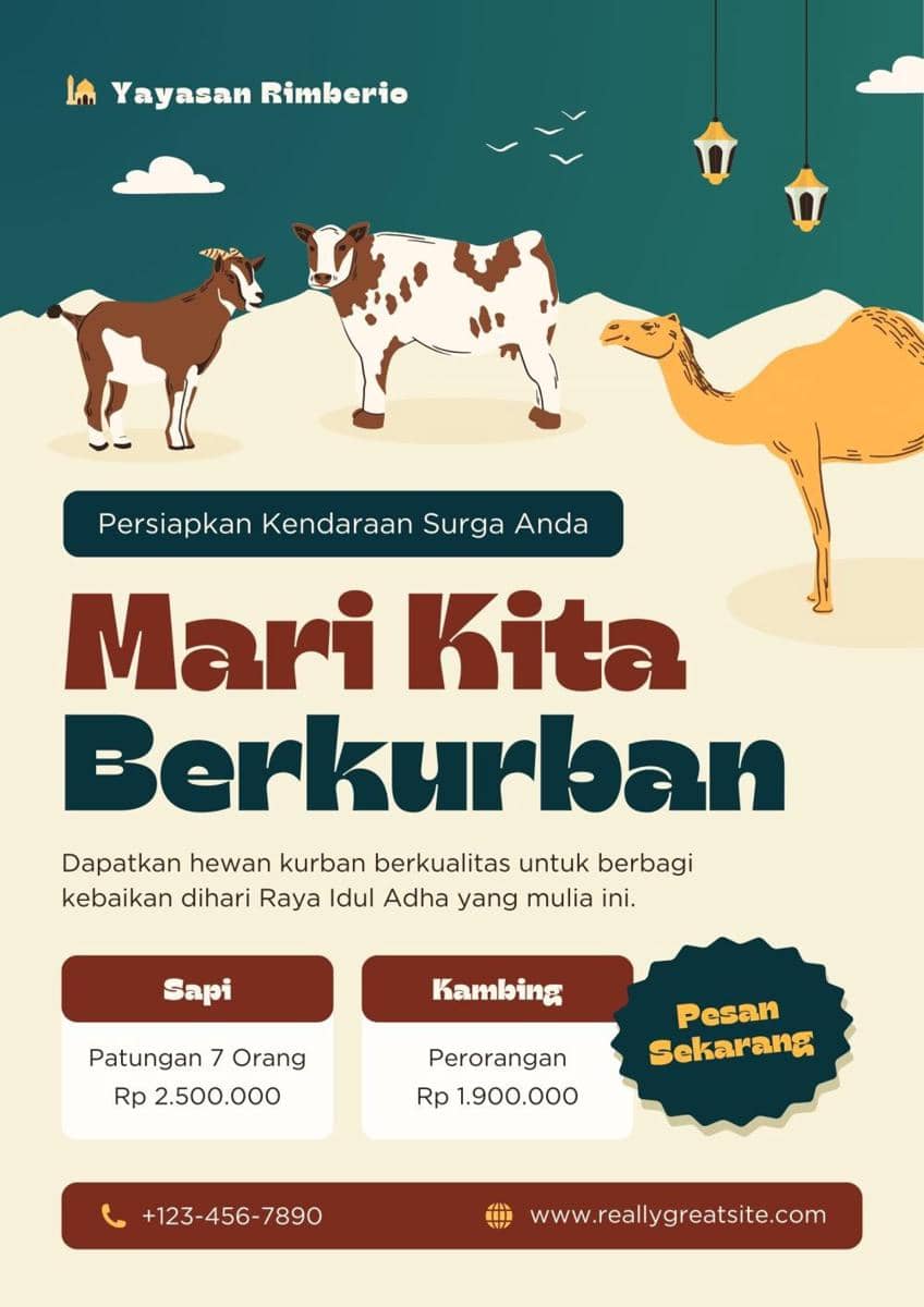 50 Poster Qurban 2025 Lengkap dengan Link Download | IDN Times