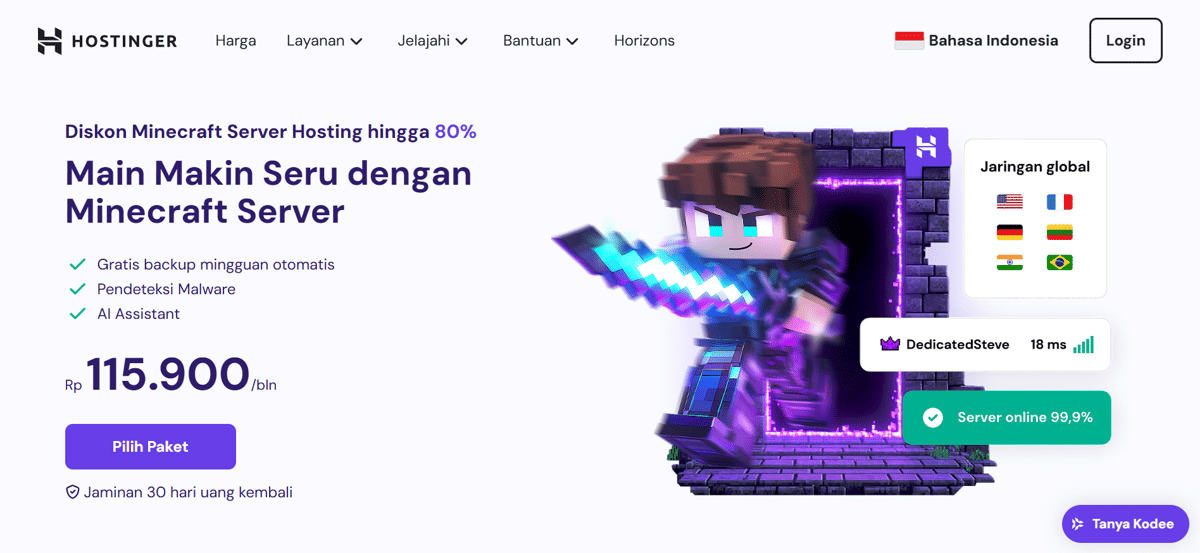 9 Rekomendasi Minecraft Server Hosting, Performa Cepat dan Aman! | Duniaku.com